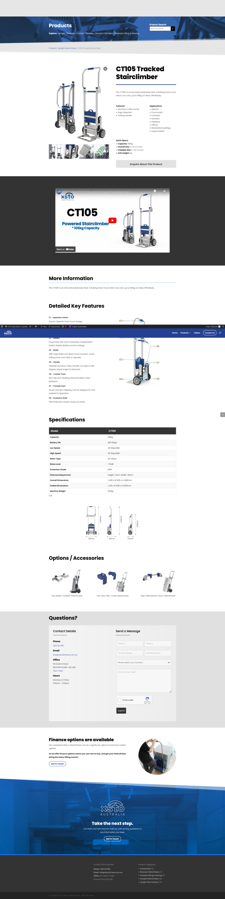 CT105 Tracked Stairclimber - XSTO Australia